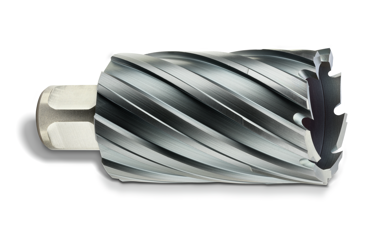 HSS annular cutter, TiCN coated with 3/4 straight shank | Tradermax, SA ...
